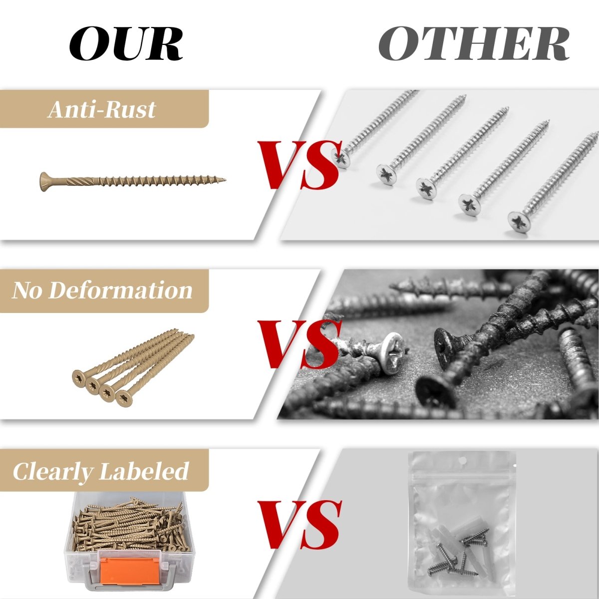 What's the difference between wood screws and normal screws?