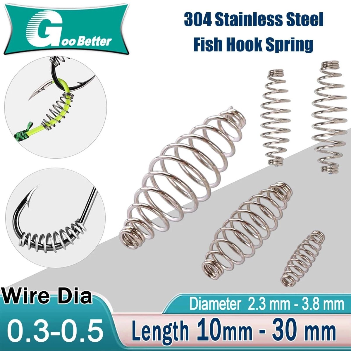 Single Circle Fish Hook Spring Fishing Hooks Fly Fishing Chub Tackle S